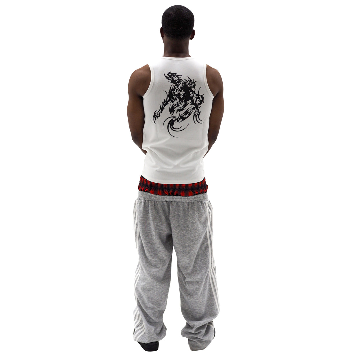 Popwave curse mark boxer pants (grey) – Popwave Store